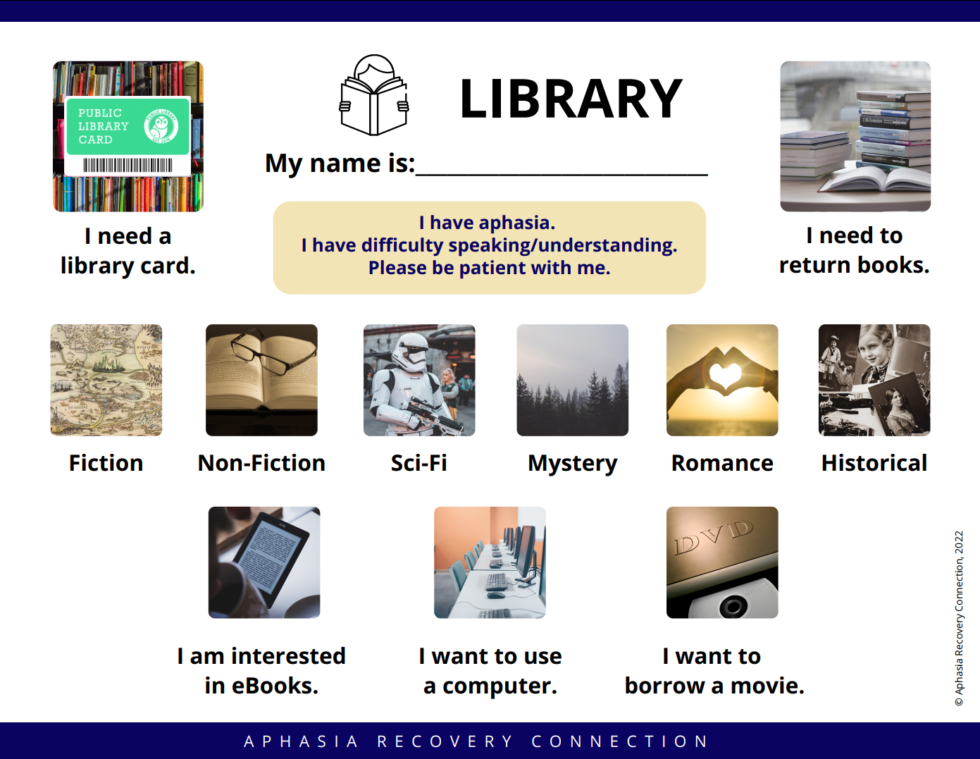 Talk Tools | Aphasia Recovery Connection Talk Tools | Aphasia Recovery Connection
